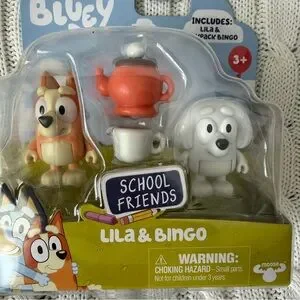 moose toys | Toys | Bluey Lila Bingo Figures New School Friends Htf ...